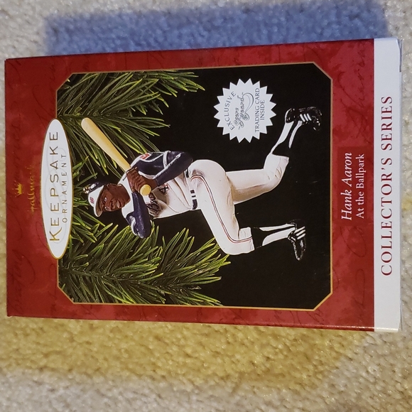 Hallmark | Holiday | Hallmark At The Ballpark Hank Aaron Ornament 997 ...